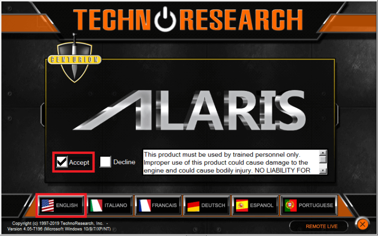 Launching The Software - TechnoResearch Manuals